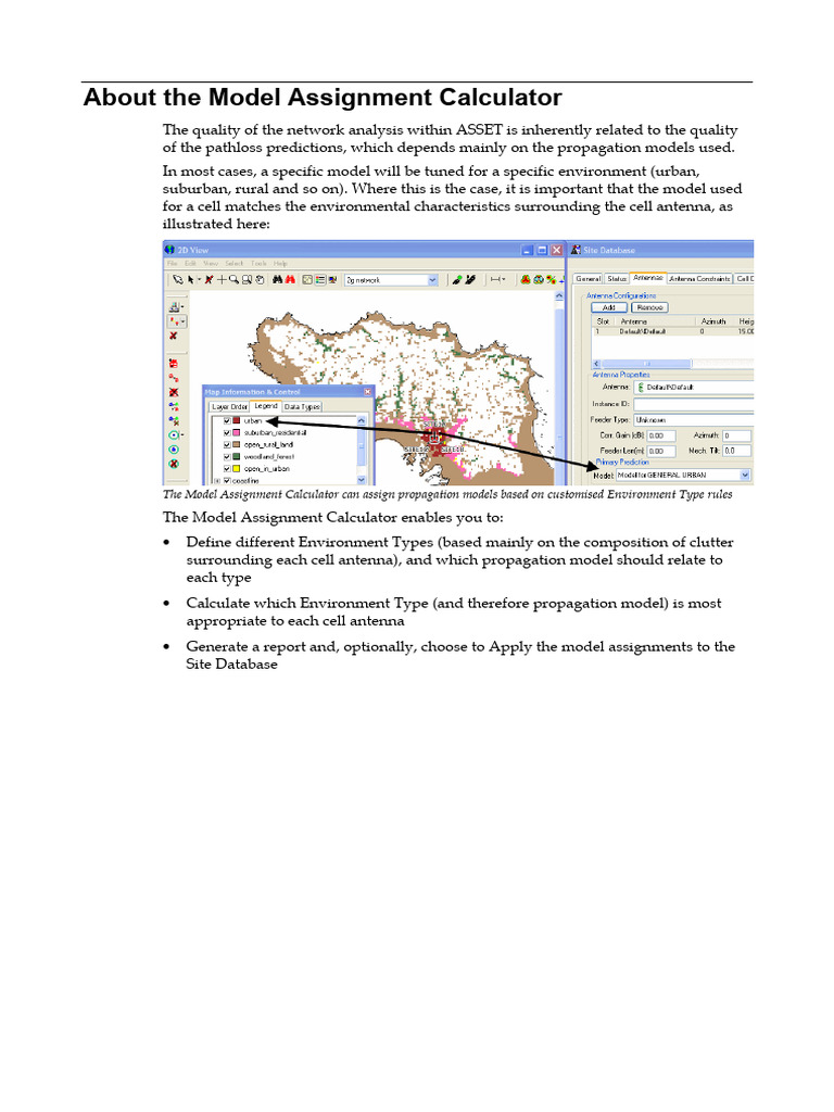 Model Assignment Calculator Guide | PDF | Databases | Radio Propagation