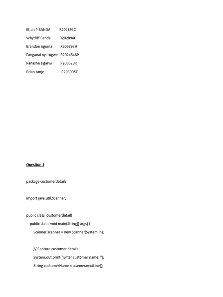 Oop Prac Group Assignment Pdf Object Oriented Programming 8808