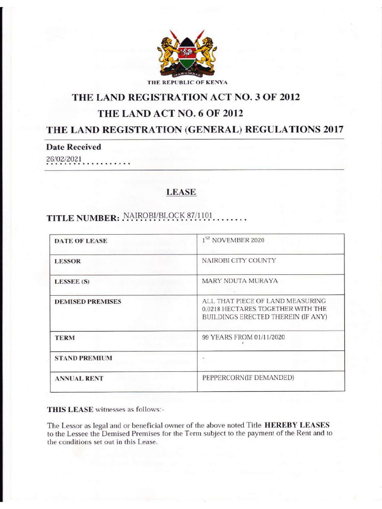 Land Documents | PDF