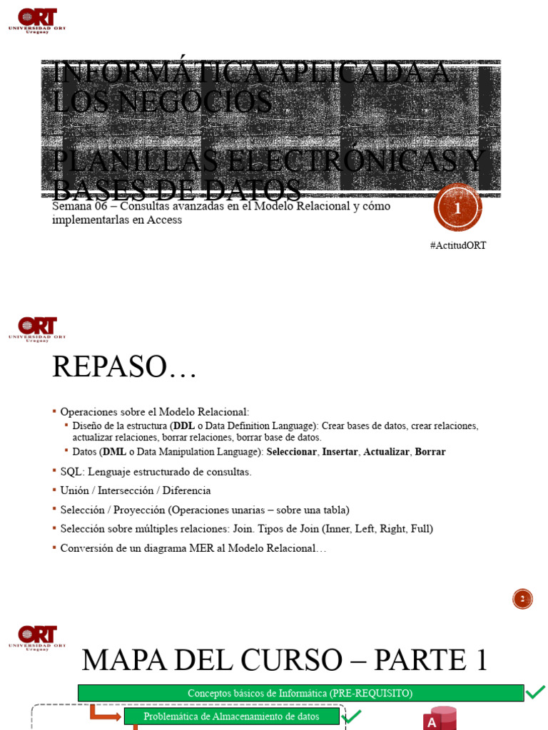 IAN - PEBD - Semana 06 - Consultas Avanzadas y Ejercicios | PDF | Base de datos relacional | SQL
