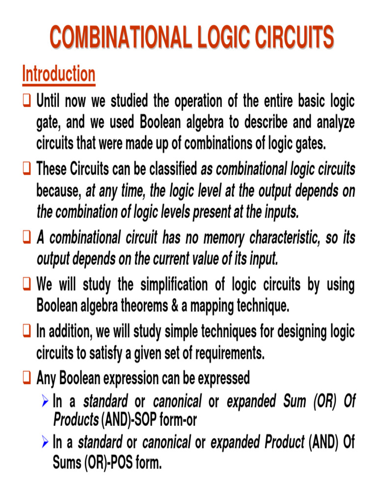 2 Combinational Logic Circuits Pdf Applied Mathematics Theory Of Computation
