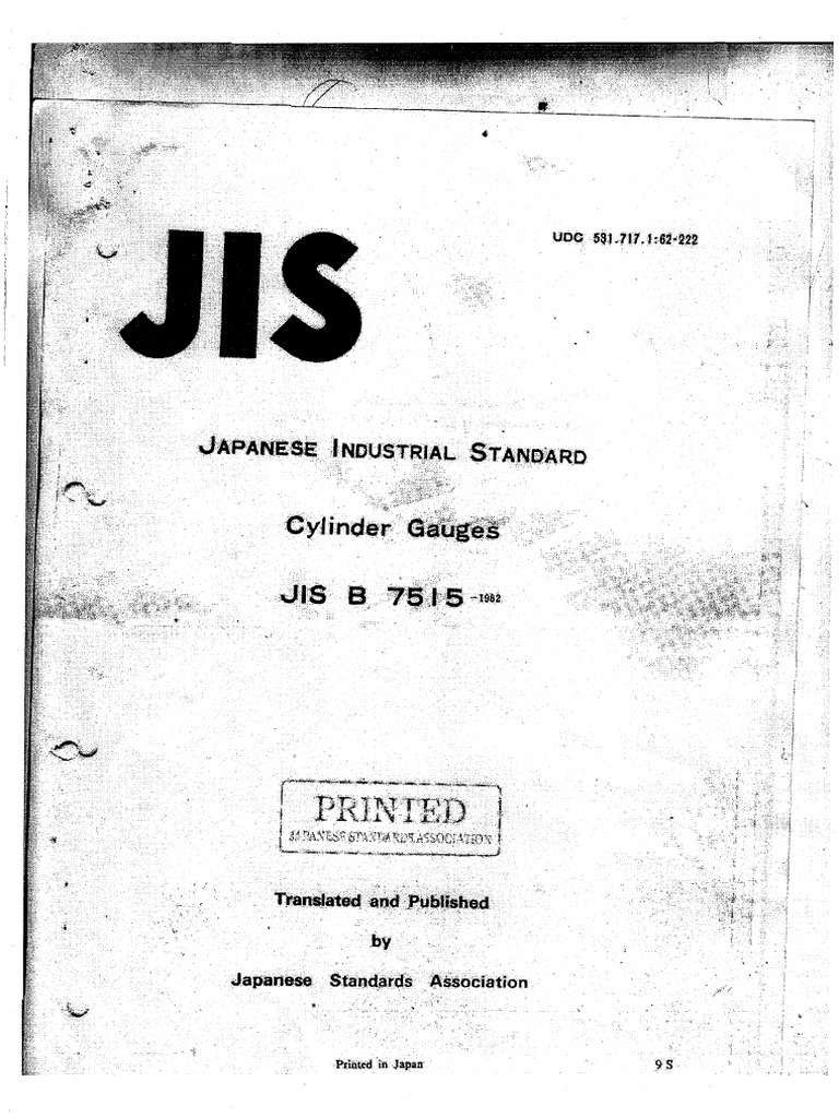 Jis B7515 | PDF