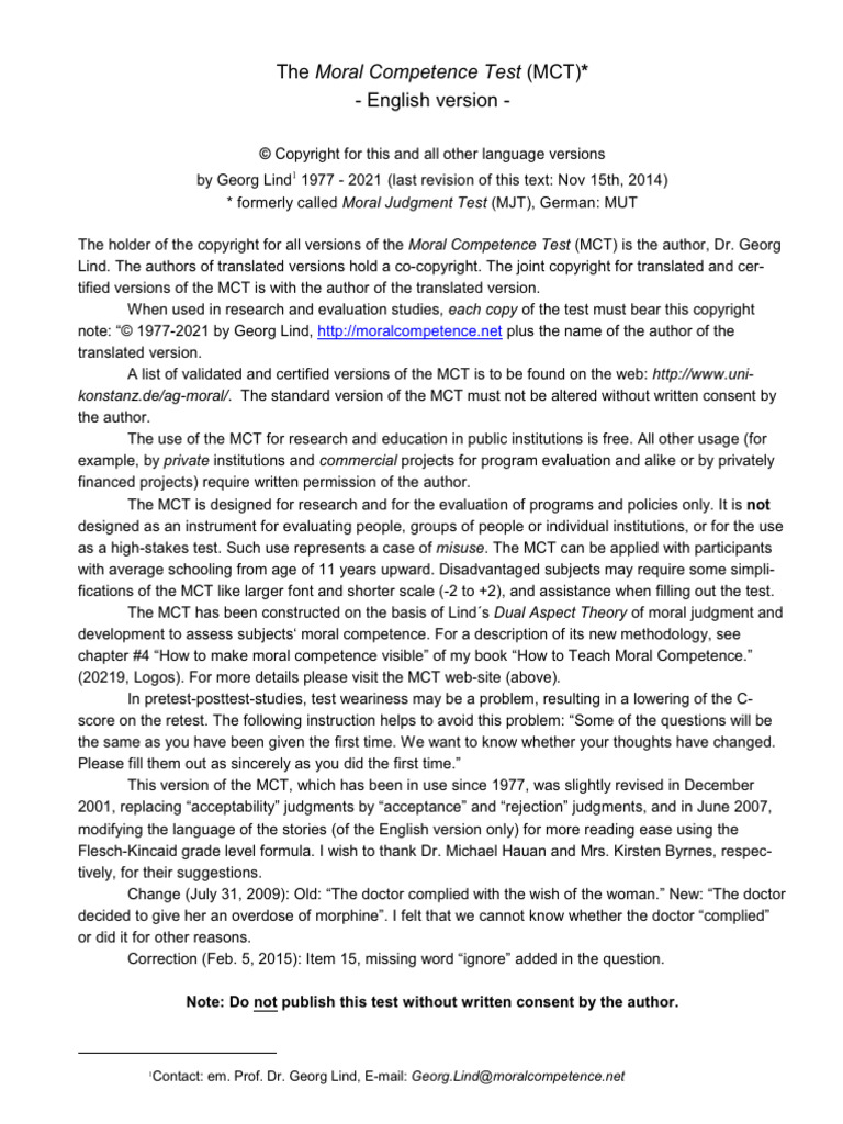 MCT Eng9 Revised (C) 2021 Lind | PDF