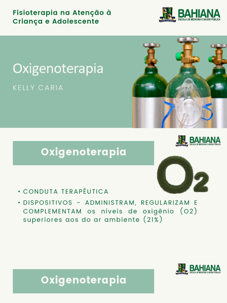 Oxigenoterapia | PDF | Medicina Clínica | Especialidades médicas