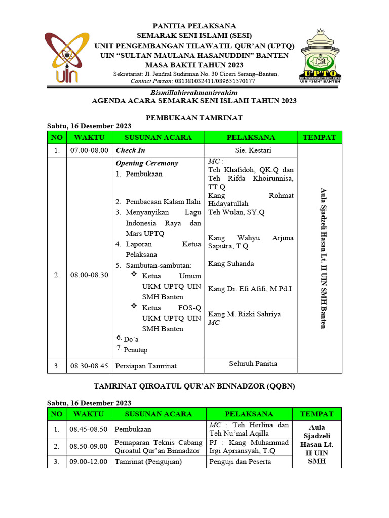 Rundown Sesi 2023 New 1 Pdf