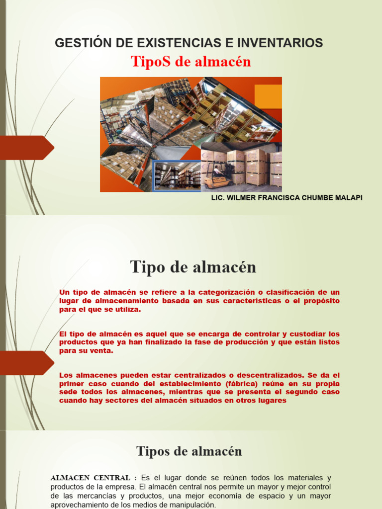 Tipos de Almacen | PDF | Almacén | Business