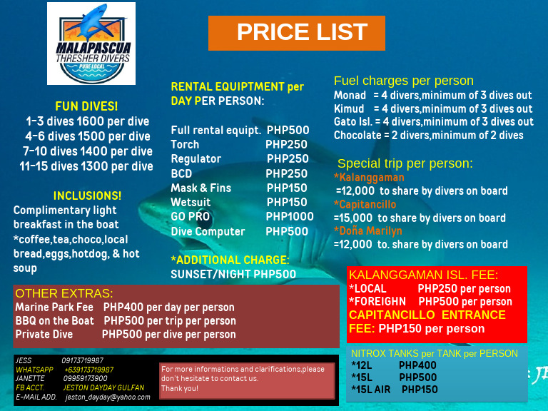 Presentation1 Price List 2023 | PDF