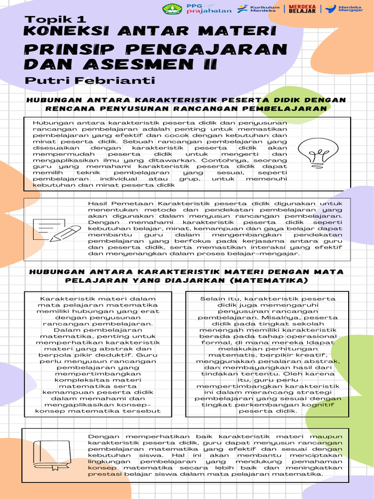 Topik 1 - Koneksi Antar Materi - PPA II - Putri Febrianti | PDF