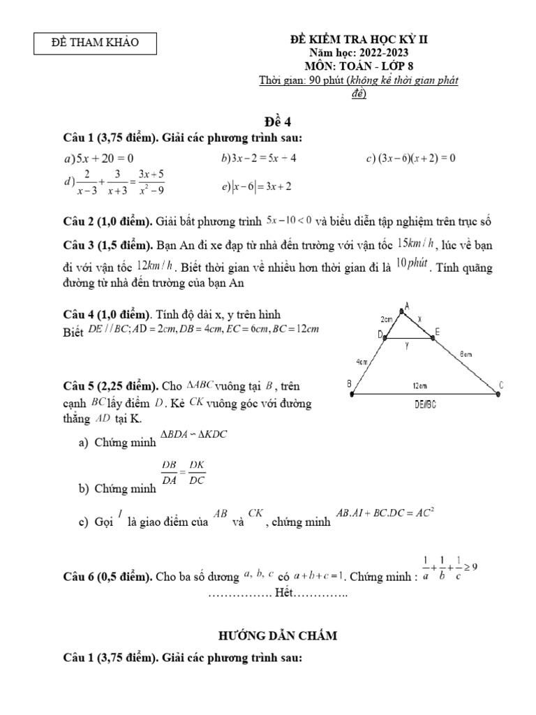 Toan 8 HK2 TK4 | PDF