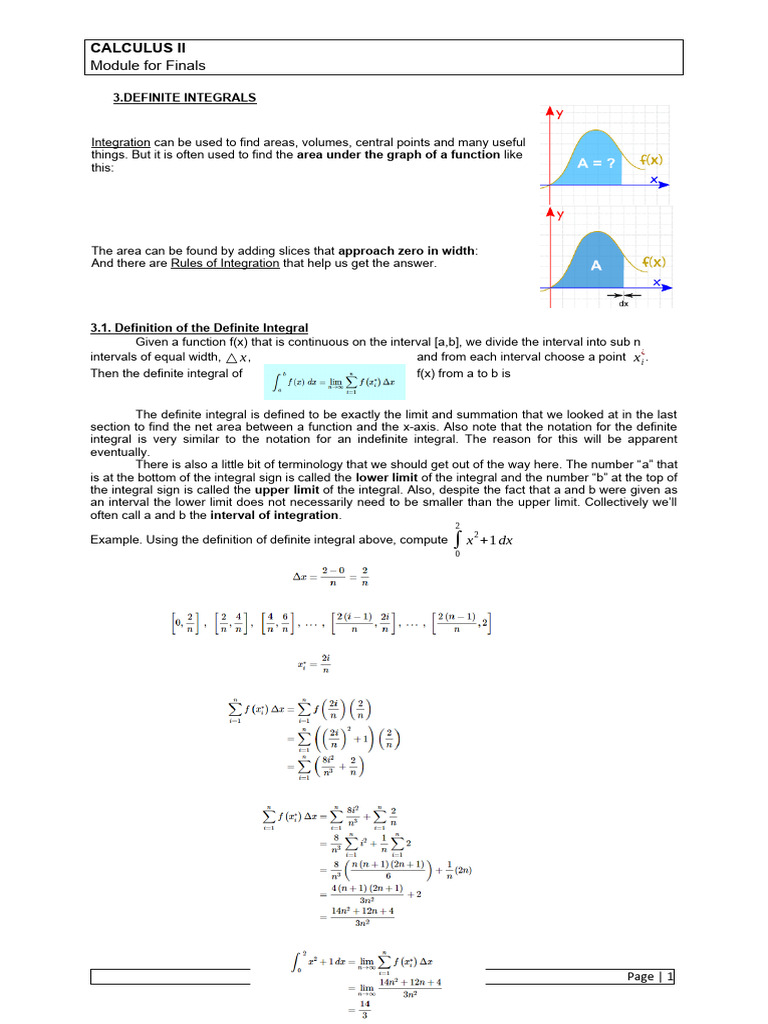 Definit Integral | PDF | Integral | Function (Mathematics)