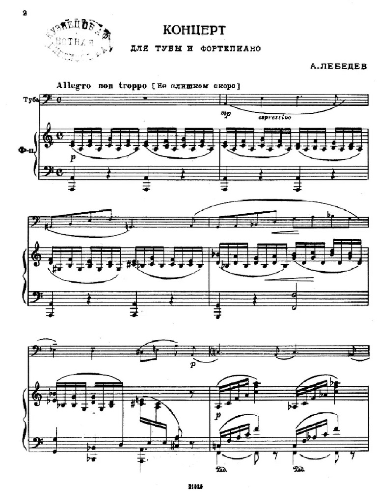 Concerto in 1 Movement | PDF