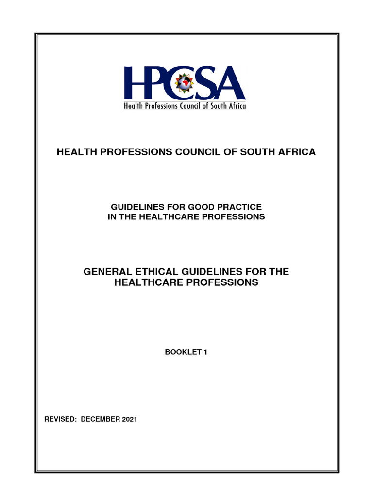 Booklet 1 Guidelines For Good Practice Vdec 2021 | Download Free PDF ...