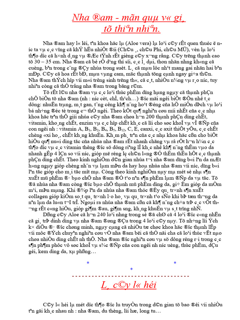 Cay Lo Hoi. | PDF