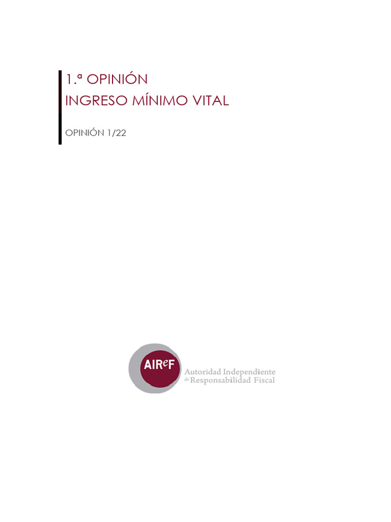 Opinion Airef Imv | PDF