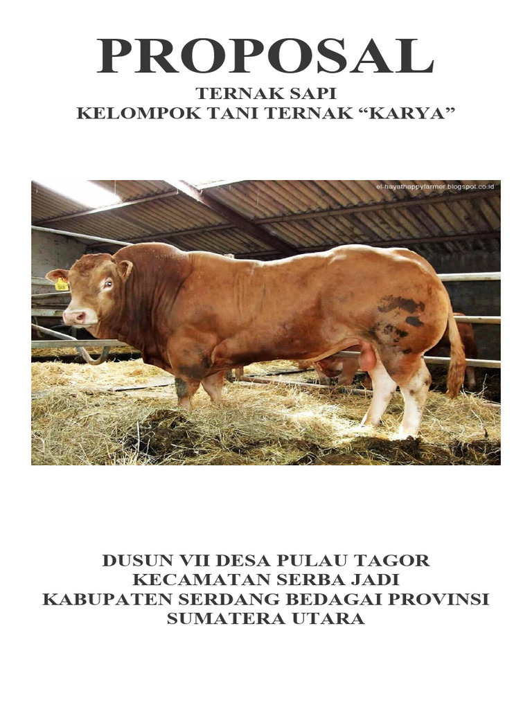 Proposal Kelompok Ternak | PDF