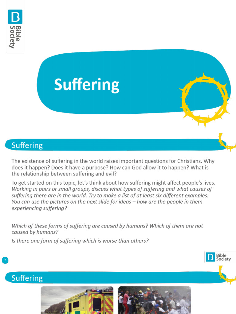 Suffering Main Resource - CEV Powerpoint Version | PDF