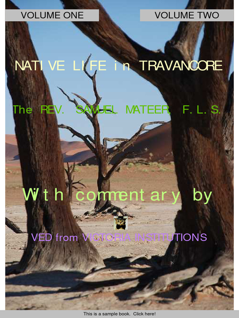 NATIVE LIFE IN TRAVANCORE by The REV SAM | PDF