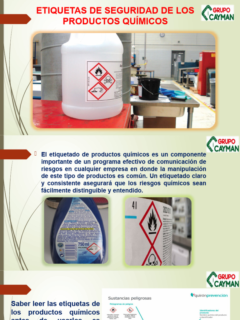 Etiquetas de Seguridad de Los Productos Quimicos | PDF
