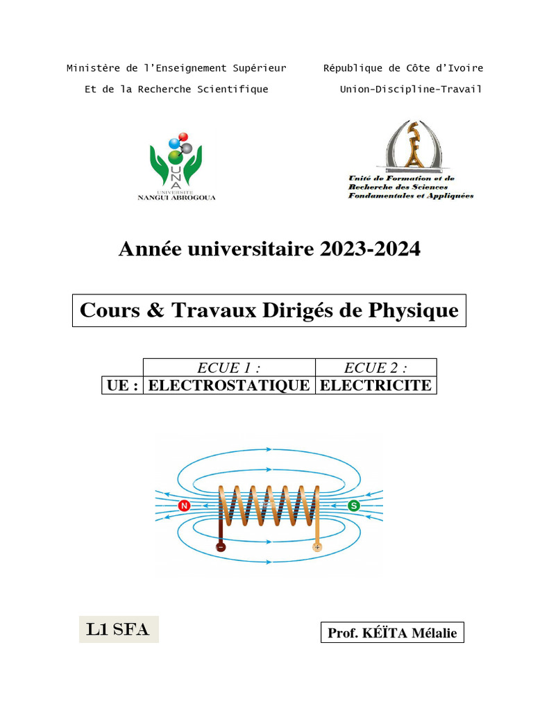Fascicule SFA L1 2023 2024 | PDF