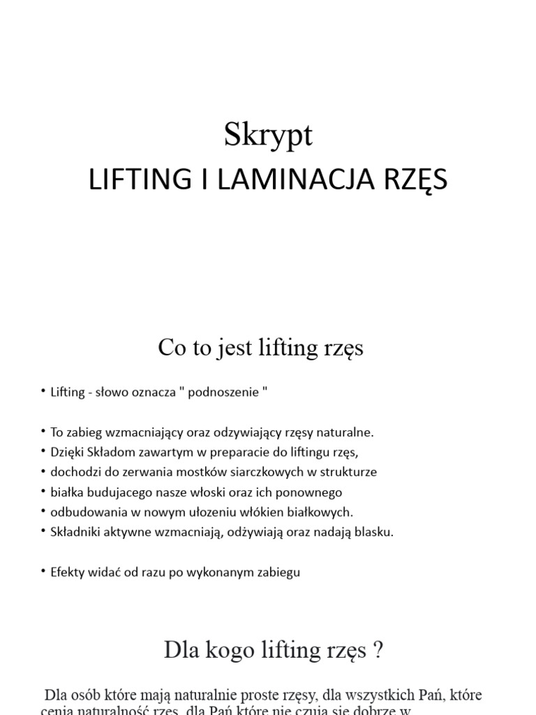 Skrypt Lifting Rzes | PDF
