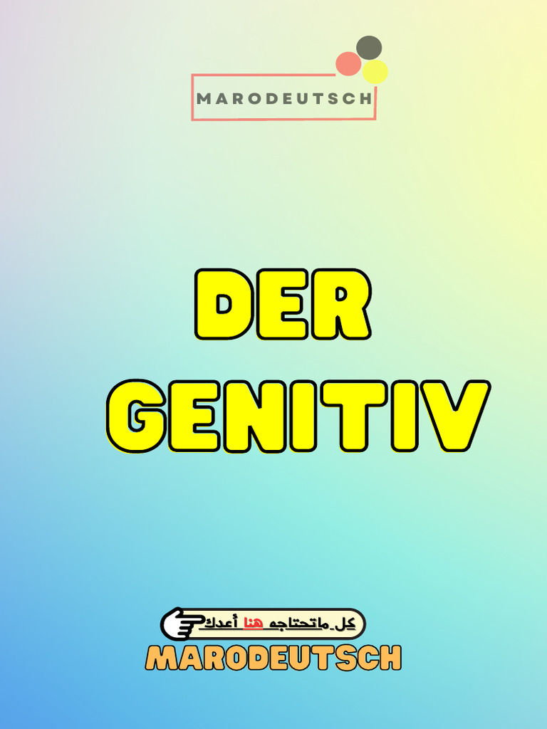 Der Genitiv | PDF