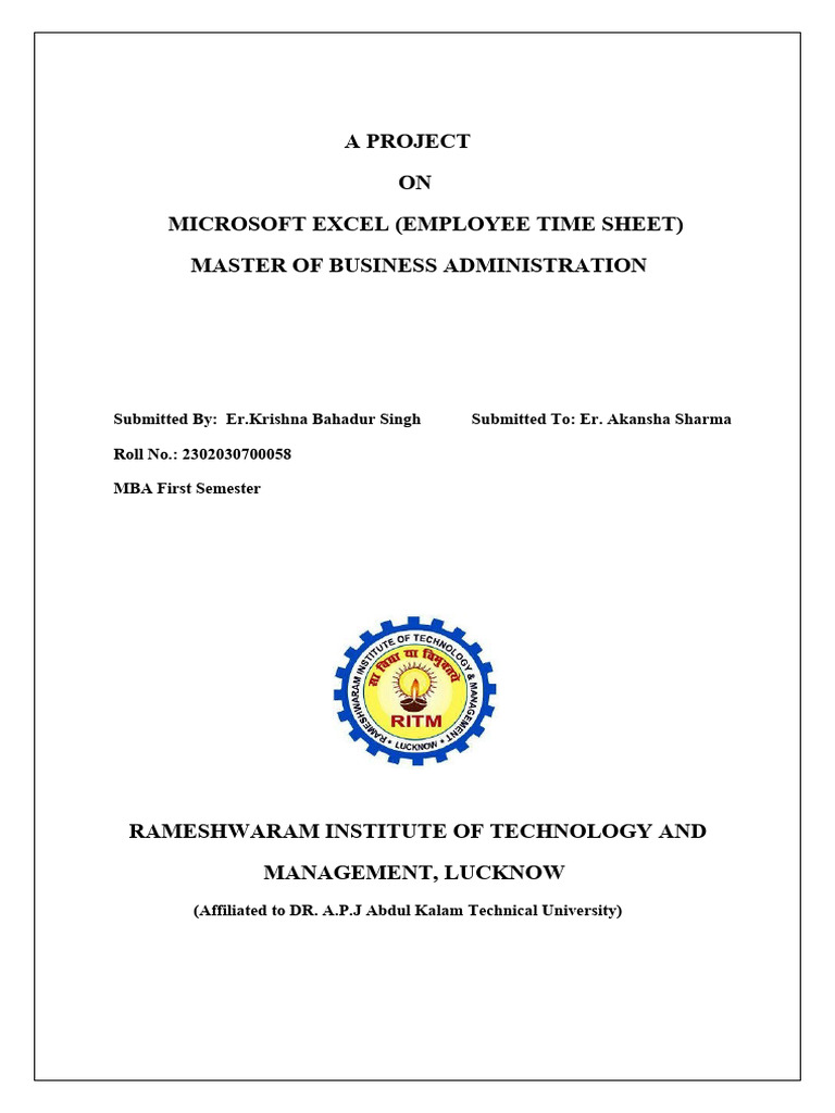 Mini Project | PDF | Microsoft Excel | Spreadsheet