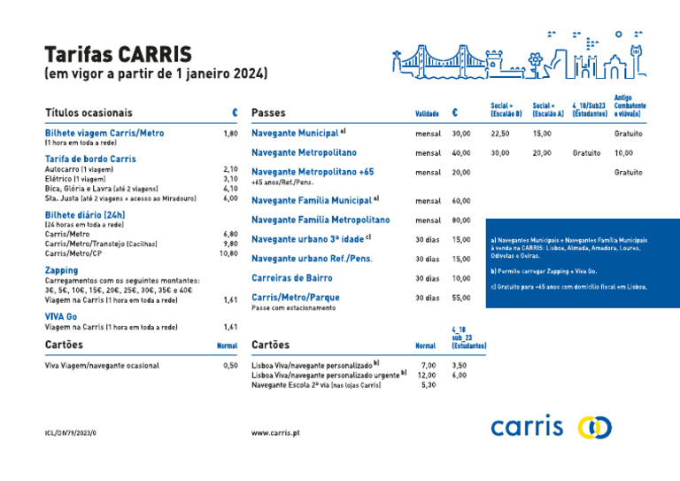 Tarifário 2024 | PDF