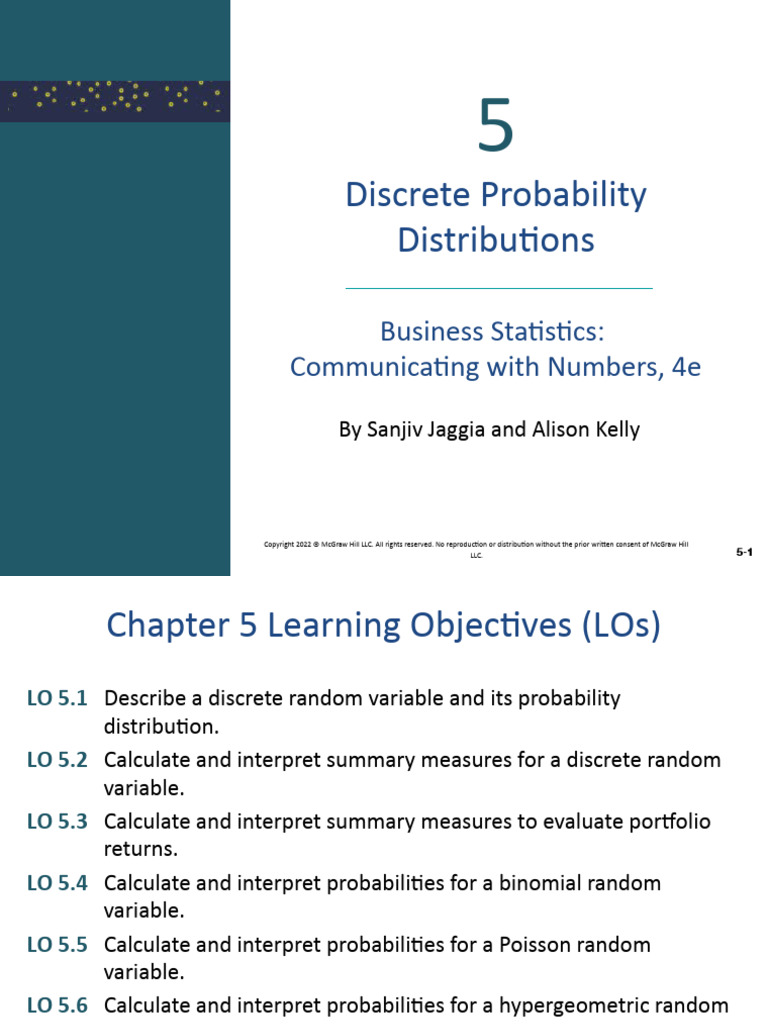 Jaggia4e Chap005 PPT Accessible | PDF | Probability Distribution | Random Variable