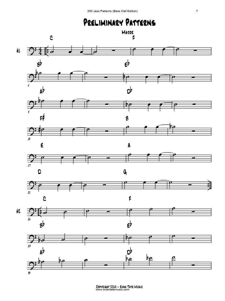 250 Jazz Patterns | PDF