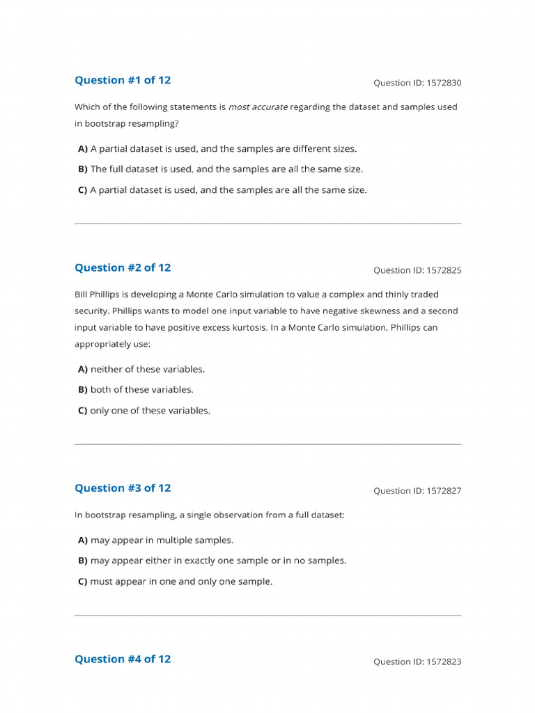 Reading 6 Simulation Methods Pdf