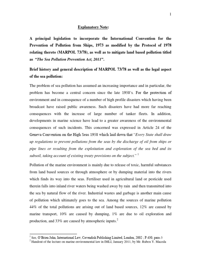 Marpol Convention Explained | PDF