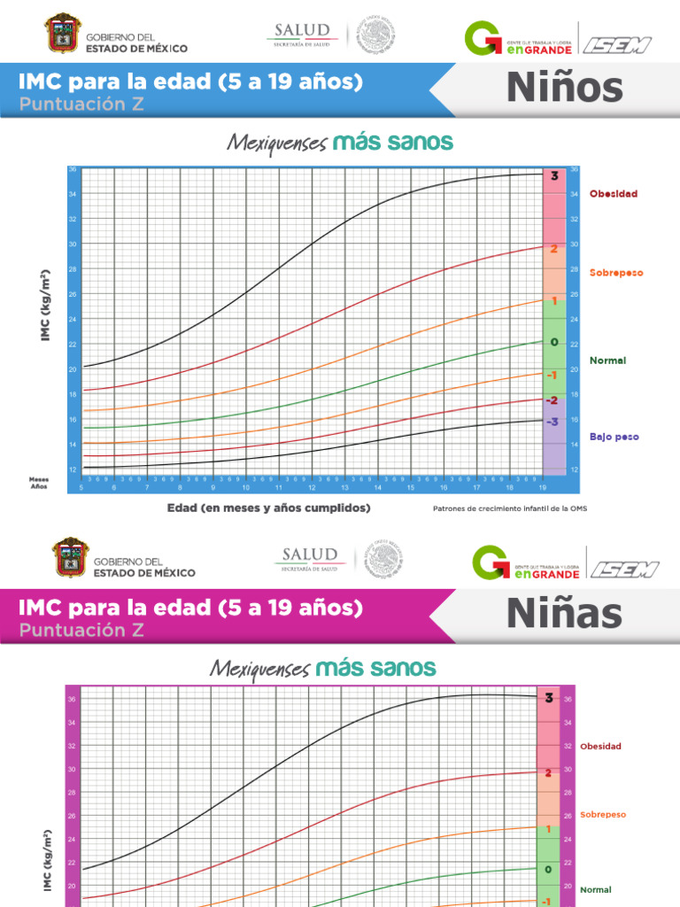 Graficas de Imc de 5-19 Años | PDF