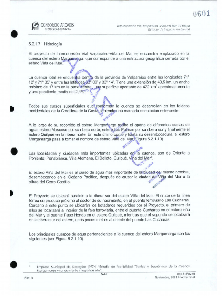 EIA 4938 Linea Base Hidrologia | PDF