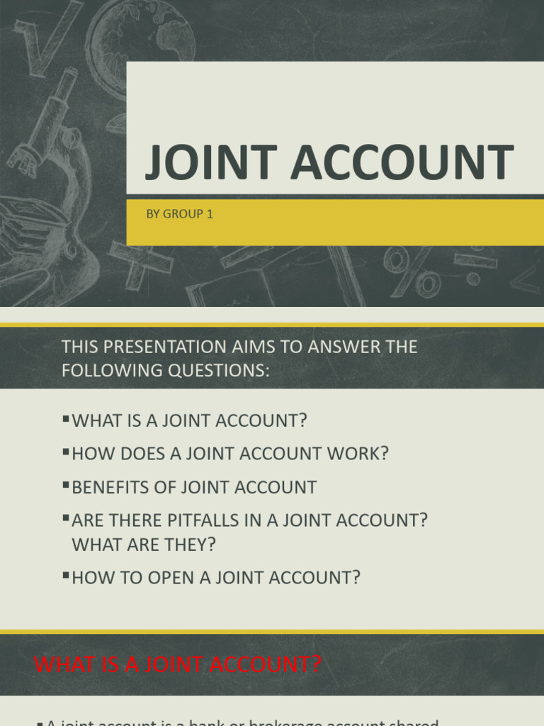 Joint Account | PDF | Finance & Money Management | Law