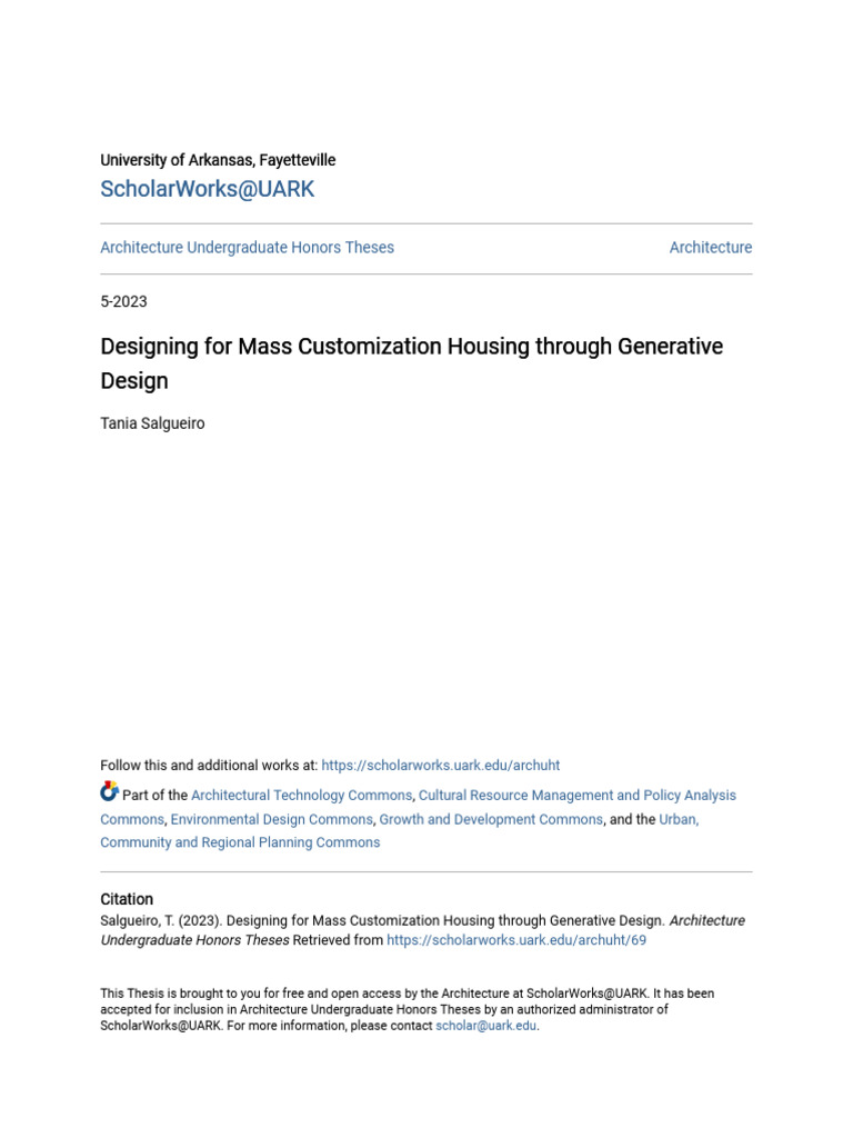 Generative Design for Housing | PDF | Mathematical Optimization | Algorithms