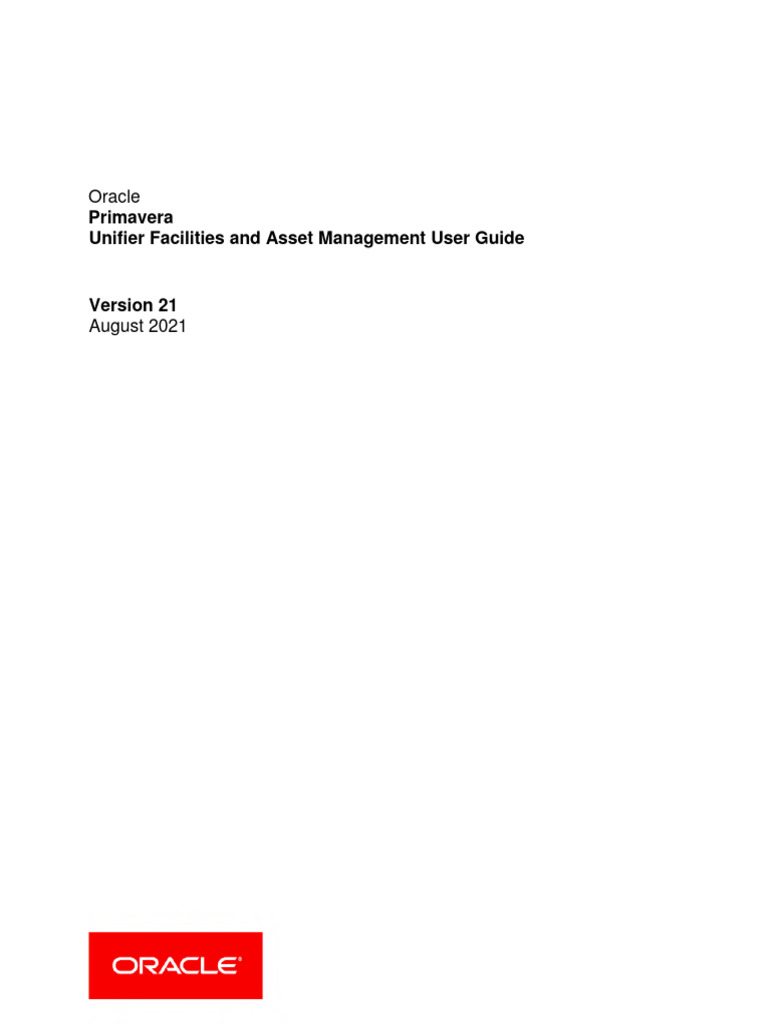 Unifier Facilities and Asset Management User Guide | Download Free PDF ...