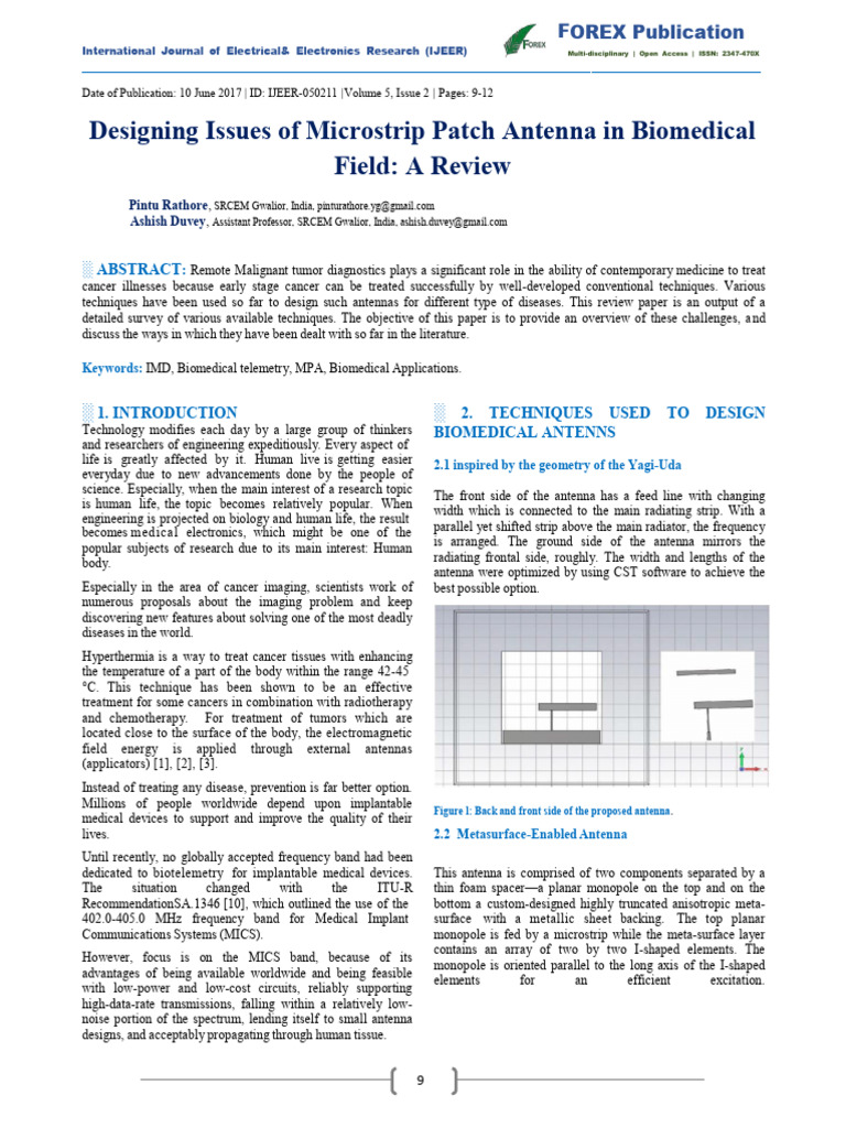Designing Issues of Microstrip Patch Ant | PDF | Antenna (Radio ...