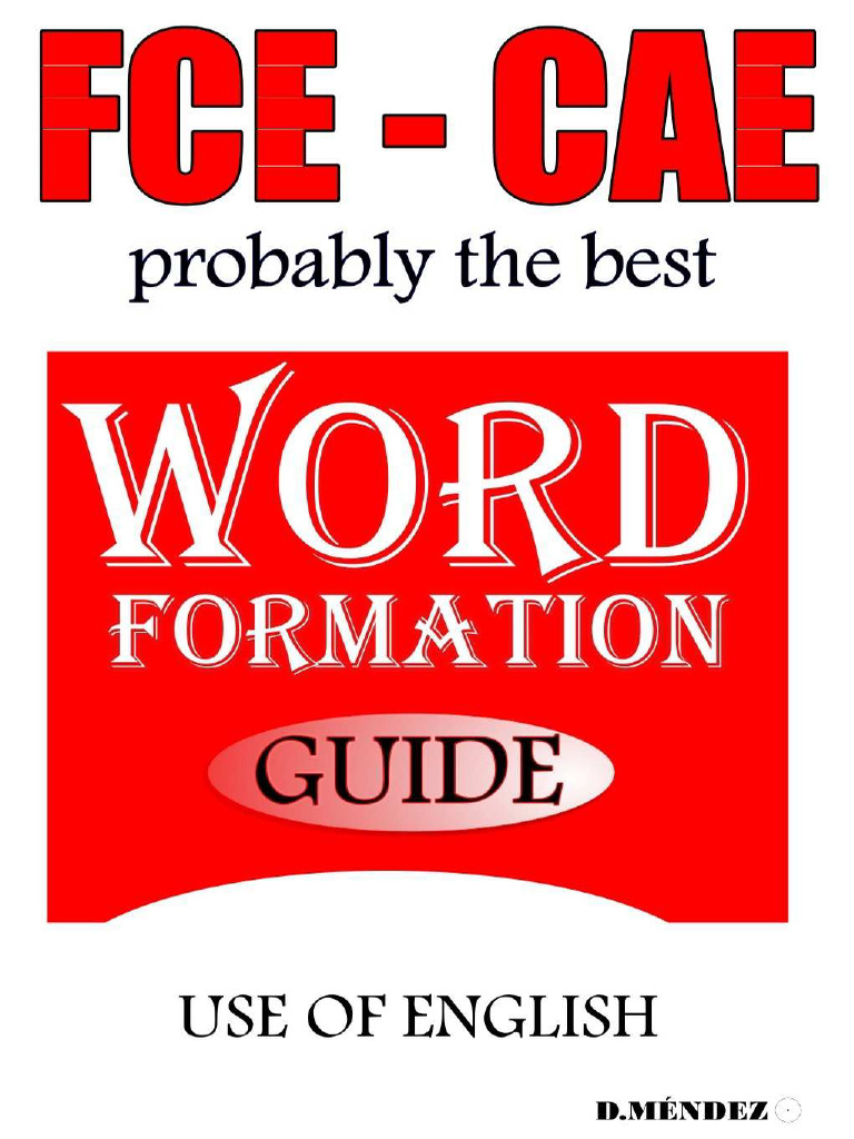 Fce Cae Word Formation | PDF
