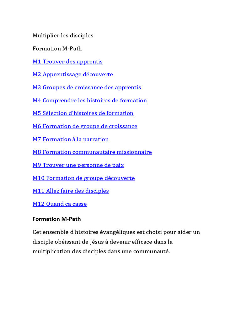 Multiplying Disciples M A5 | PDF