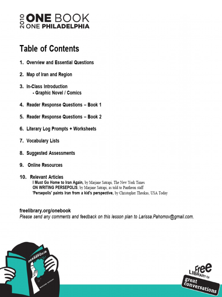 Full Teaching of Persepolis | PDF
