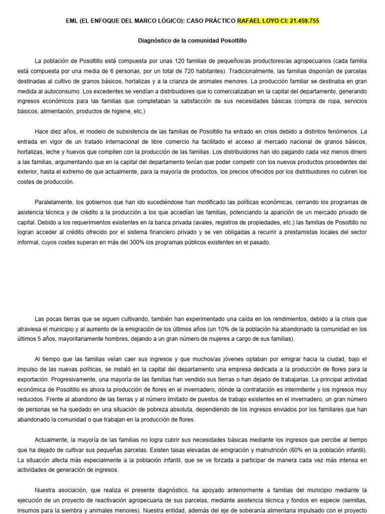 Caso Práctico RL | PDF | Pobreza | Pobreza e indigencia