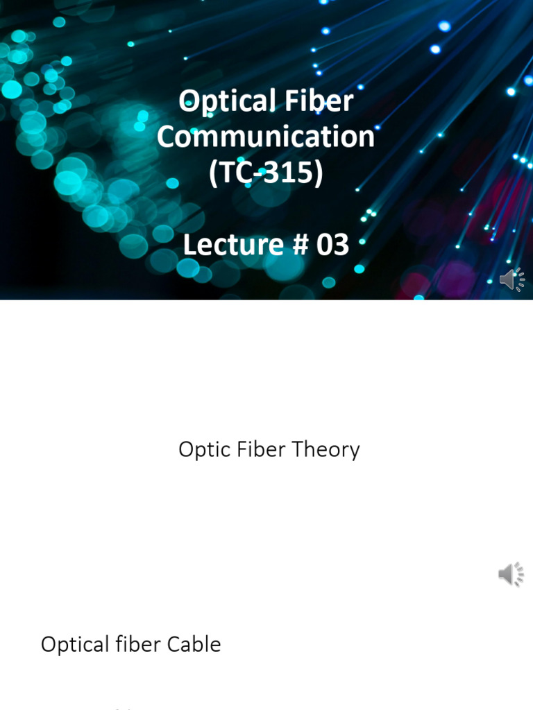Optical Fiber Communication Overview | PDF | Science & Mathematics