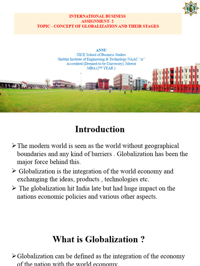 IB Globalization | PDF