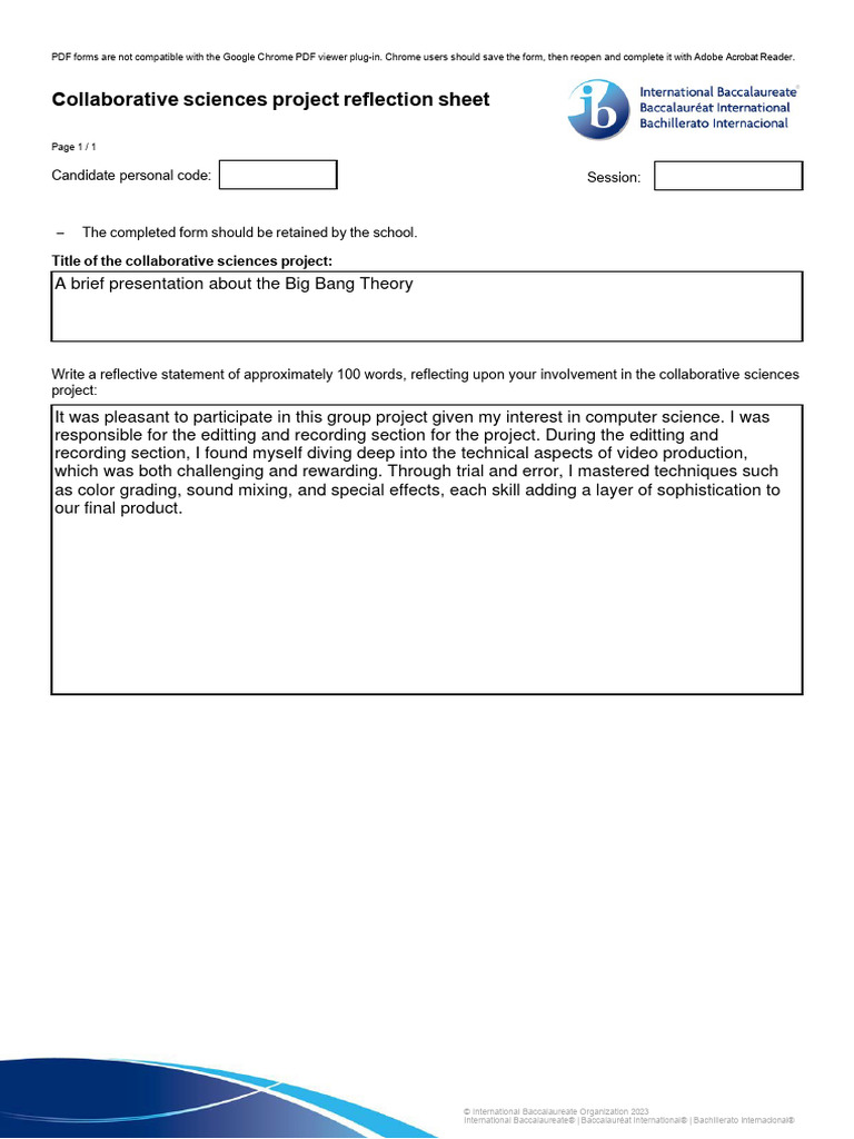 CSP Reflection Sheet PDF | PDF | Computers | Technology & Engineering