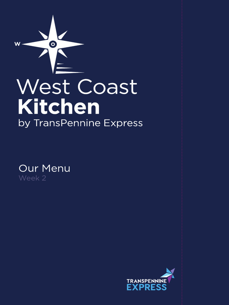 First Class West Coast Kitchen Menu Wk2 | PDF | Potato Chip | Sausage