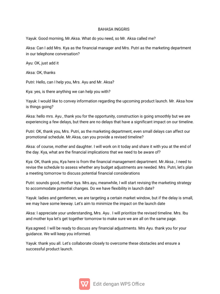 BAHASA INGGRIS-WPS Office | PDF | Business | Business Economics