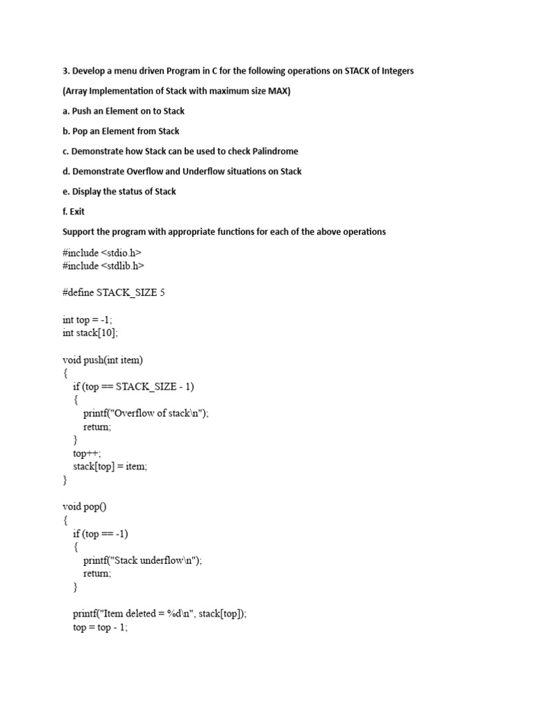 Ds 3 7 Lab Programs Pdf Computer Programming Algorithms And Data