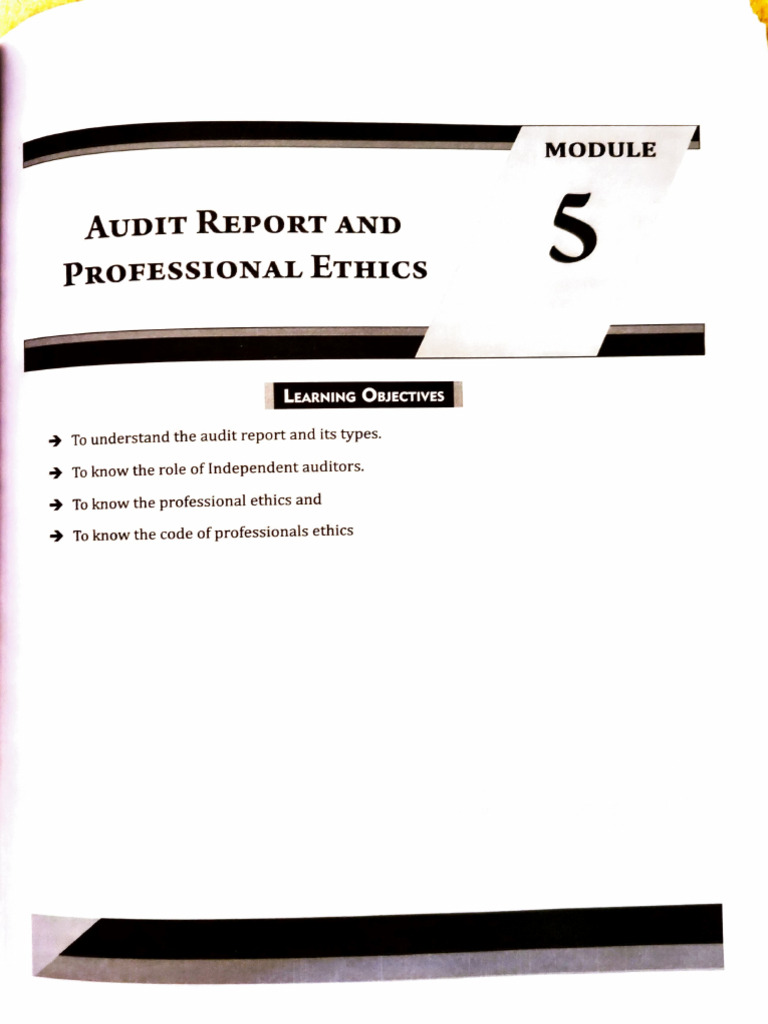 PPA 5th Chapter | PDF | Audit | Auditor's Report