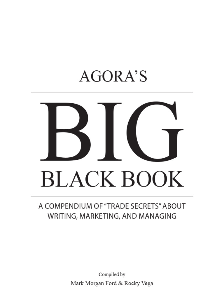 Agora's Big Black Book 062415 | PDF