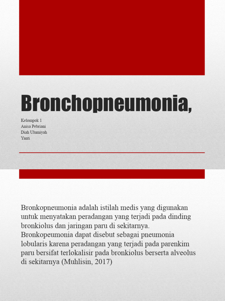 Bronchopneumonia | PDF